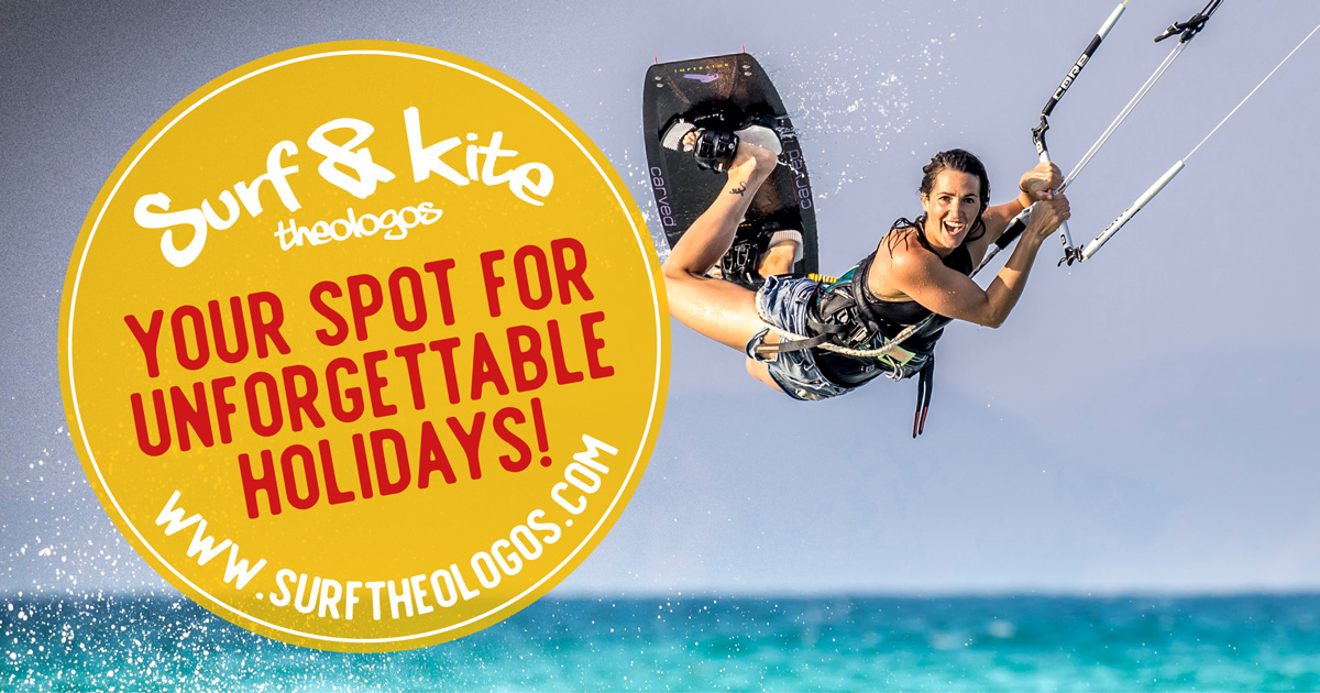 Wingen, Kiten und Surfen auf Rhodos - Surf & Kite Theologos